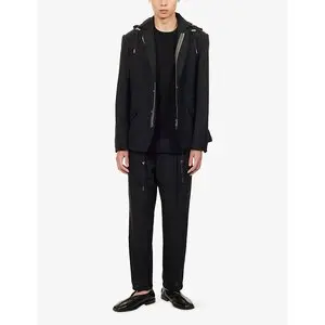 Sacai Detachable Hood Notch-lapel Woven Jacket