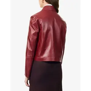 ARMA Regular-fit Leather Jacket - Saffran Red