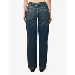 PEACHY DEN Joan Wide-leg Denim Jeans