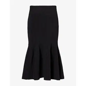 CFCL Hypha Lucent Mermaid Knitted Midi Skirt - Black