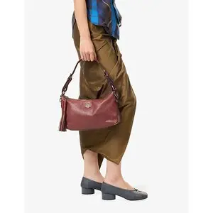 VIVIENNE WESTWOOD Emma Leather Shoulder Bag - Chestnut