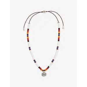 TWOJEYS Sunrise Superstar Beaded Sterling Silver-plated Brass Necklace - Multi