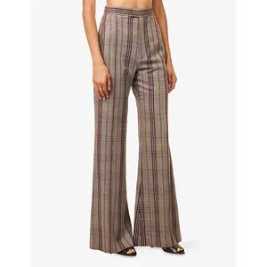 VIVIENNE WESTWOOD Check Wide-leg Woven Trousers