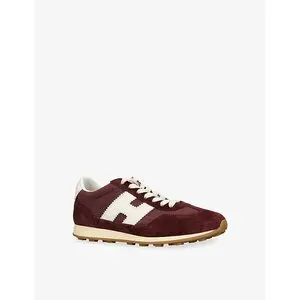 Hogan H727 Suede And Woven Trainers