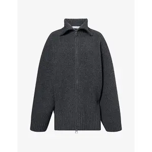 THE FRANKIE SHOP Veda Knitted Wool Cardigan