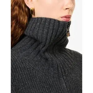 THE FRANKIE SHOP Veda Knitted Wool Cardigan