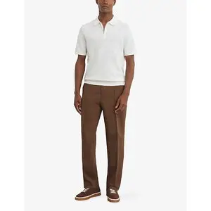 REISS Leigham Short-sleeved Cotton-blend Polo Shirt