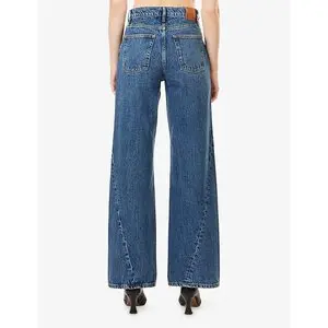 ANINE BING Brie Wide-leg Denim Jeans