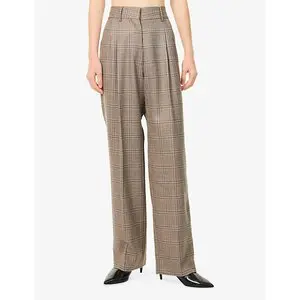 BLAZÉ MILANO Checked Wool Trousers