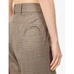 BLAZÉ MILANO Checked Wool Trousers