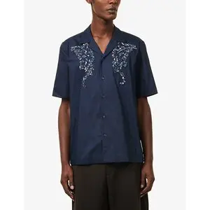 Dries Van Noten Short-sleeve Embroidered Cotton Shirt