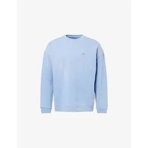 Loewe Anagram-embroidered Cotton Sweatshirt - Blue