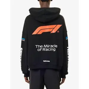 NAHMIAS F1 Brand-print Cotton Hoody