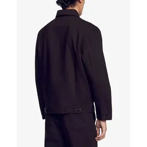 Sandro Flared-fit Denim Worker Jacket