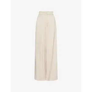 REBIRTH Wide-leg Mid-rise Woven Trousers
