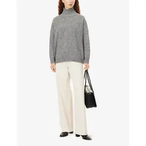 Max Mara Relaxed Wool Knit Jumper - Medium Grey