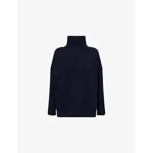 Max Mara Relaxed Wool Knit Jumper M Navy