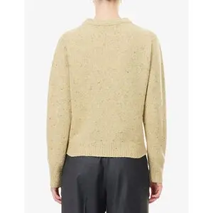 ROHE FRAMES Round-neck Speckled Wool-blend Jumper
