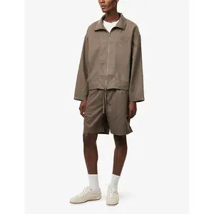 THE COUTURE CLUB Cupro Panelled Woven Shorts