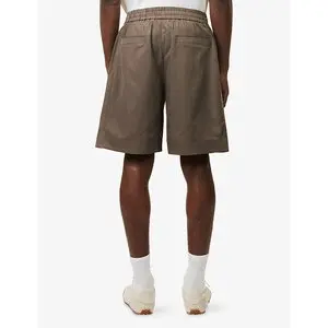 THE COUTURE CLUB Cupro Panelled Woven Shorts