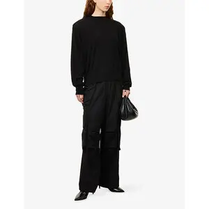 THE FRANKIE SHOP Padded Shoulder Wool-blend Jumper