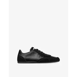 JIMMY CHOO Sunny Leather And Suede Trainers - V Black