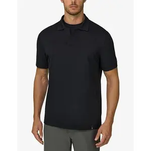 Boggi Milano Open-collar Stretch Cotton-blend Polo