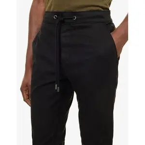 Paige Fraser Drawstring Stretch Woven Trousers - Black