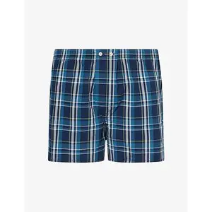 Derek Rose Barker Check-print Cotton Boxer Shorts