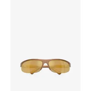 Miu Miu Mu A02sf Oval-frame Injected Sunglasses