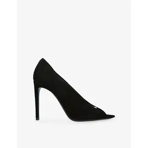 Valentino Garavani Révélé 105 Suede Peep-toe Pumps