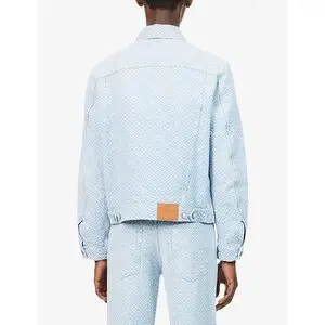 Casablanca Monogram-print Embroidered Denim Jacket