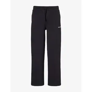 THE COUTURE CLUB Micro Copyright Logo-print Cotton Jogging Bottoms - Black