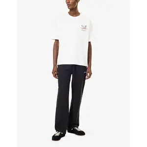 THE COUTURE CLUB Micro Copyright Logo-print Cotton Jogging Bottoms