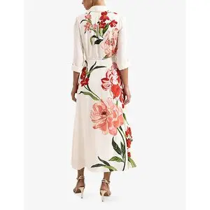 PHASE EIGHT Anabella Floral-print Woven Midi Dress
