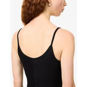 Dissh Georgina Scoop-neck Cotton-blend Tank Top