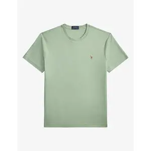 Polo Ralph Lauren Logo-embroidered Short-sleeve Cotton T-shirt Xl Light Green