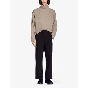 Sandro Barrel-leg Mid-rise Denim Jeans