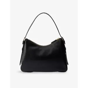 Prada Aimée Medium Leather Shoulder Bag - Black