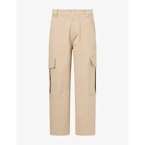AMI Paris Baggy Fit Cotton Cargo Trousers