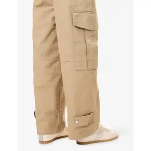 AMI Paris Baggy Fit Cotton Cargo Trousers