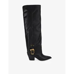 Steve Madden Sorcere Faux-leather High Boots - Black