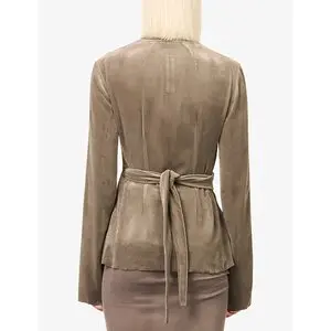 Rick Owens Laura Wrap Velvet Top