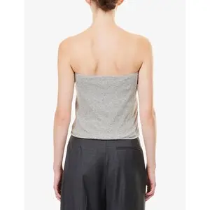 Miu Miu Costina Bandeau Cotton-jersey Top
