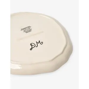 DAMSON MADDER Harlequin Tomato Ceramic Plates Set Of Two