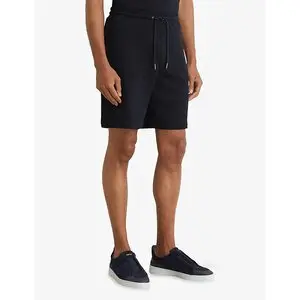 REISS Renly Textured Drawstring-waist Stretch-woven Shorts