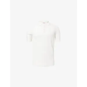 Orlebar Brown Burnham Tie-knit Silk And Cotton Polo Shirt