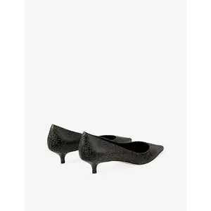 JIMMY CHOO Amelia 35 Crackled Leather Pumps