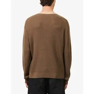 Studio Nicholson Extra Fine Merino And Cashmere Henley Jumper - Bark