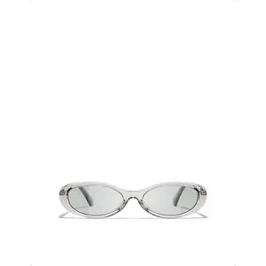 Chanel Oval-frame Acetate Sunglasses